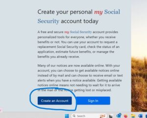 How to create a My Social Security Account - The Medicare Site